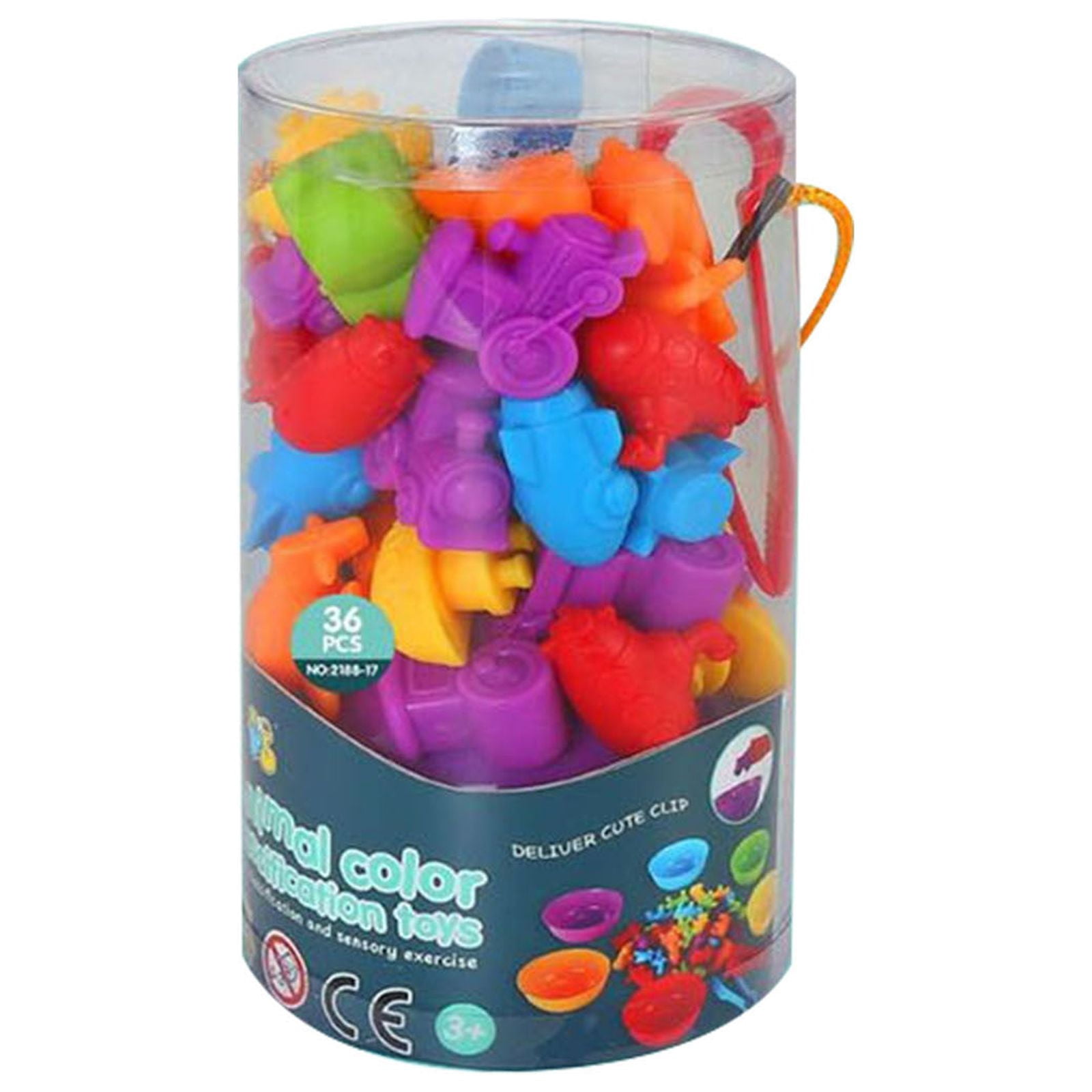 BallsFHK Color Sorting And Counting Animals Toys For Toddlers 3 5 4 ...
