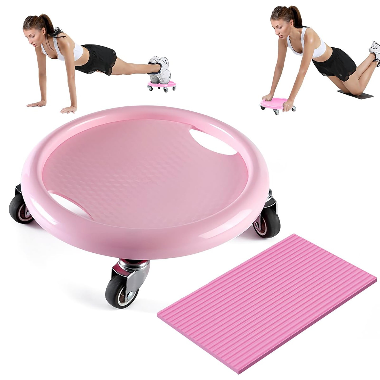 BallsFHK Four Wheel Skating Disc, Silent And Healthy Abdominal Disc ...