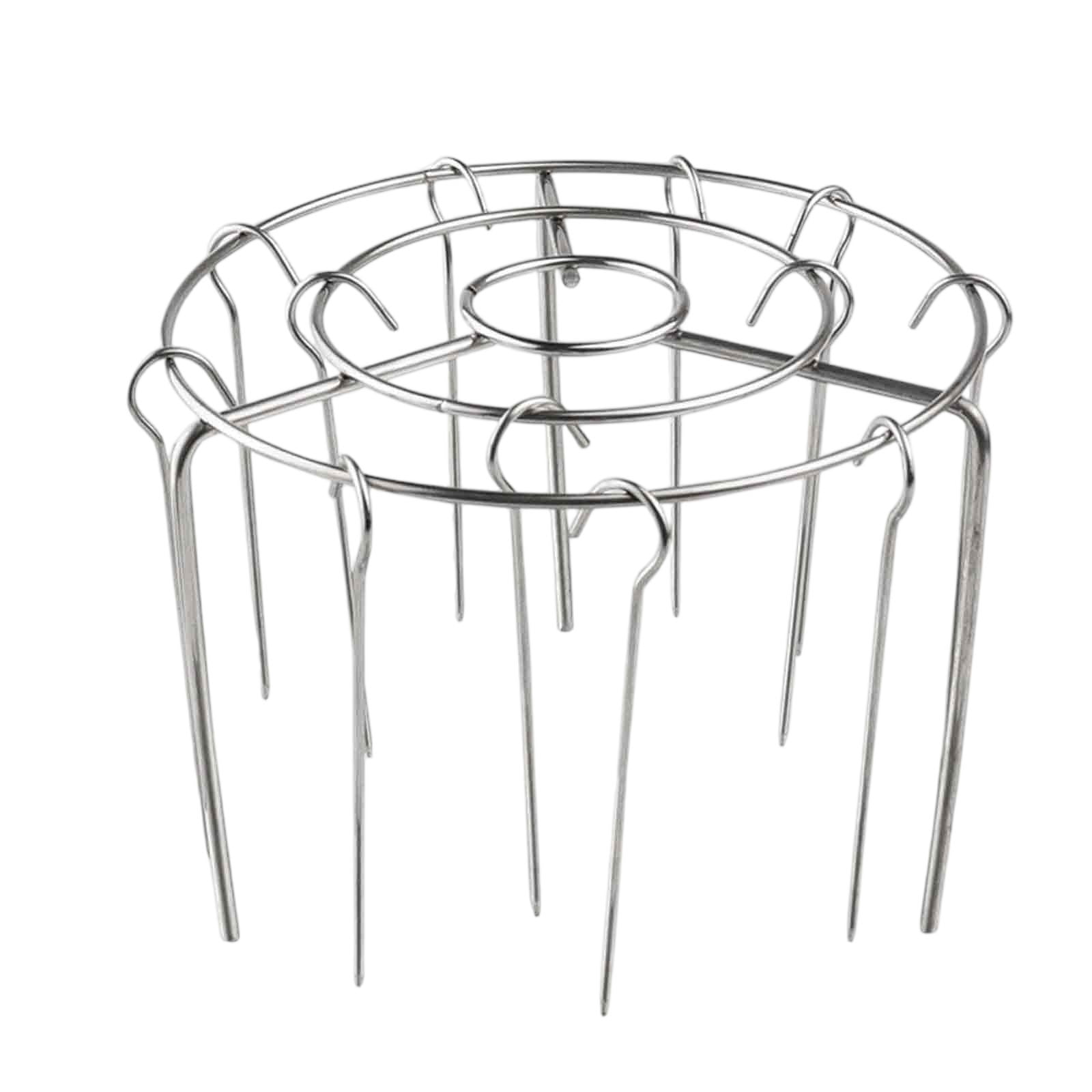 BallsFHK Fryer Skewer Stand, New Stainless Steel BBQ Kebabs Barbecue ...