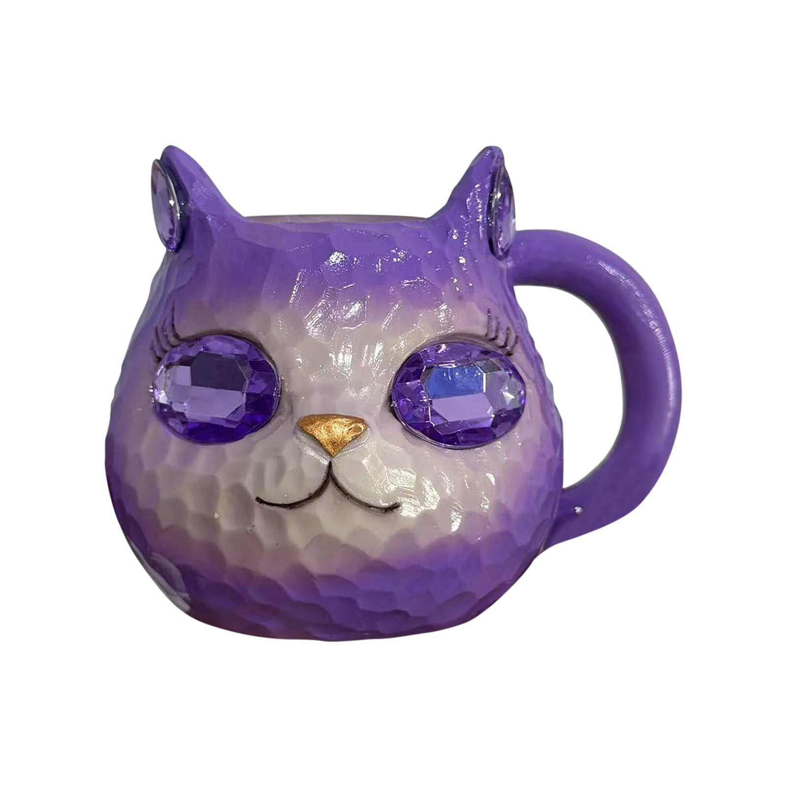 BallsFHK Geode Cat Mug, Crystal Coffee Mugs, Cute Crystal Cat Coffee ...