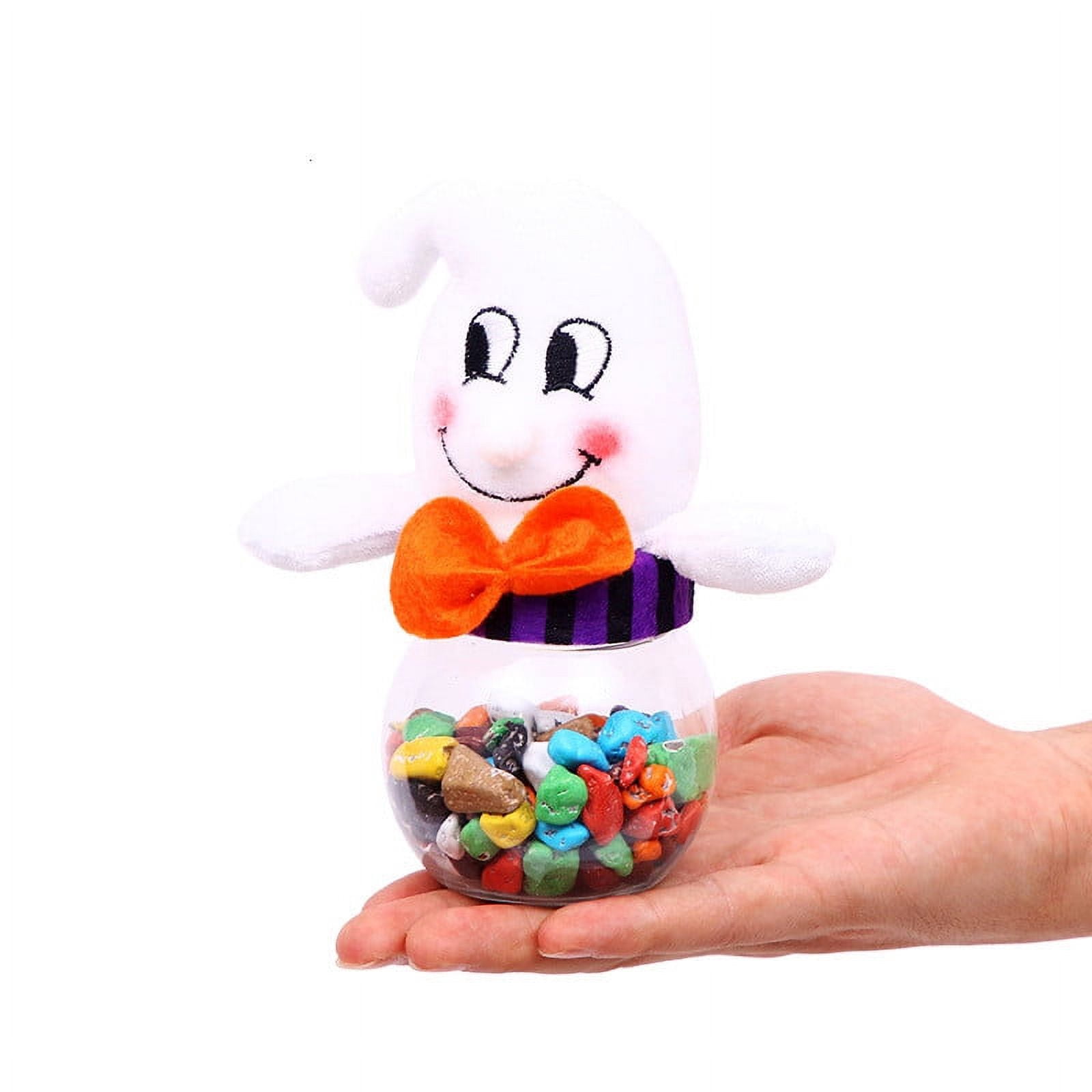 BallsFHK Halloween Candy Jar Plastic Candy Box with Cute Doll Design ...