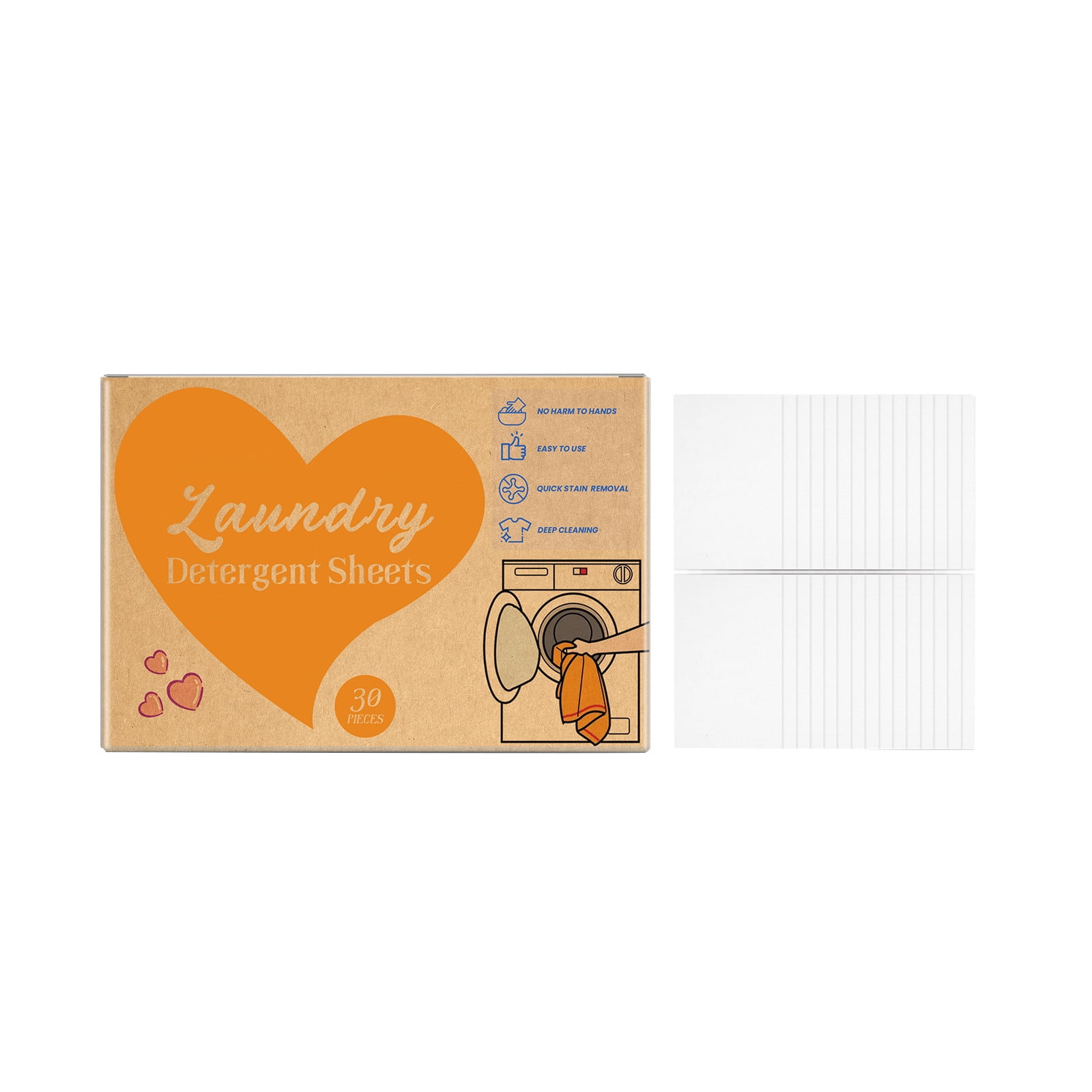 BallsFHK Laundry Detergent Sheets；Stain-Removing Laundry Tablets ...