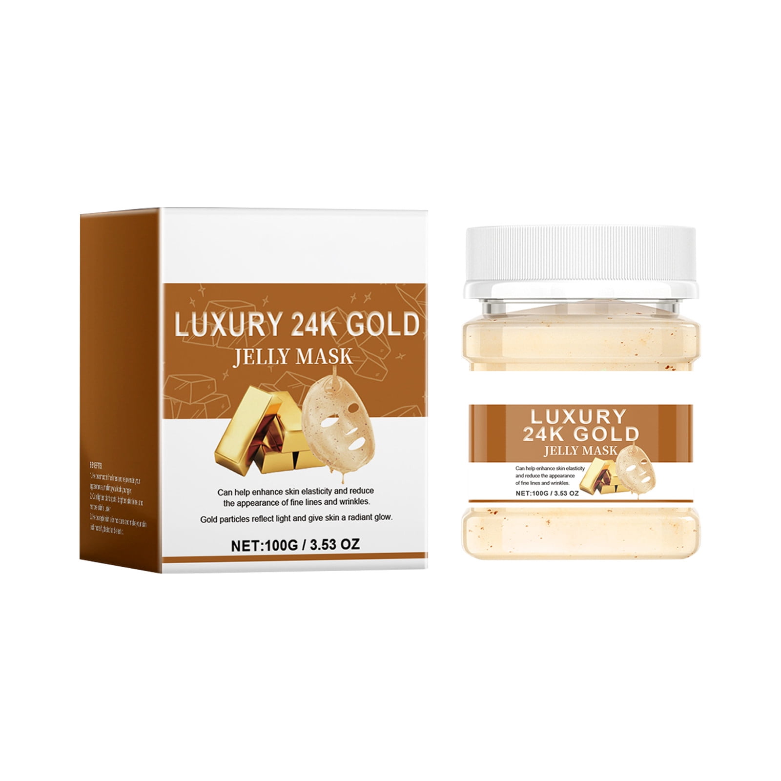 BallsFHK Luxury 24k Gold Facial Mask Anti-Acne Skin Rejuvenation Mask ...