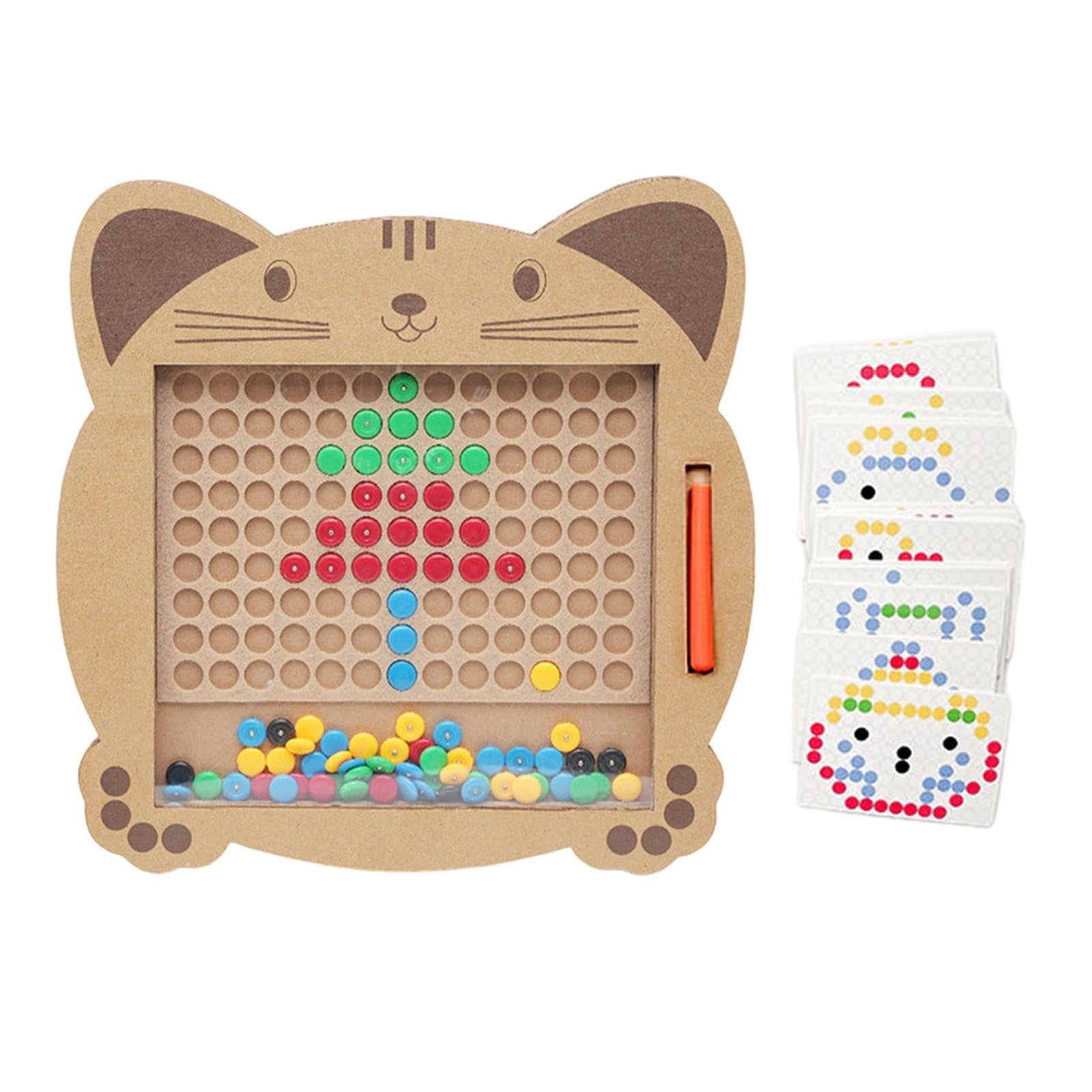 BallsFHK Magnetic Dots Board For Toddlers, Magnetic Drawing Board ...