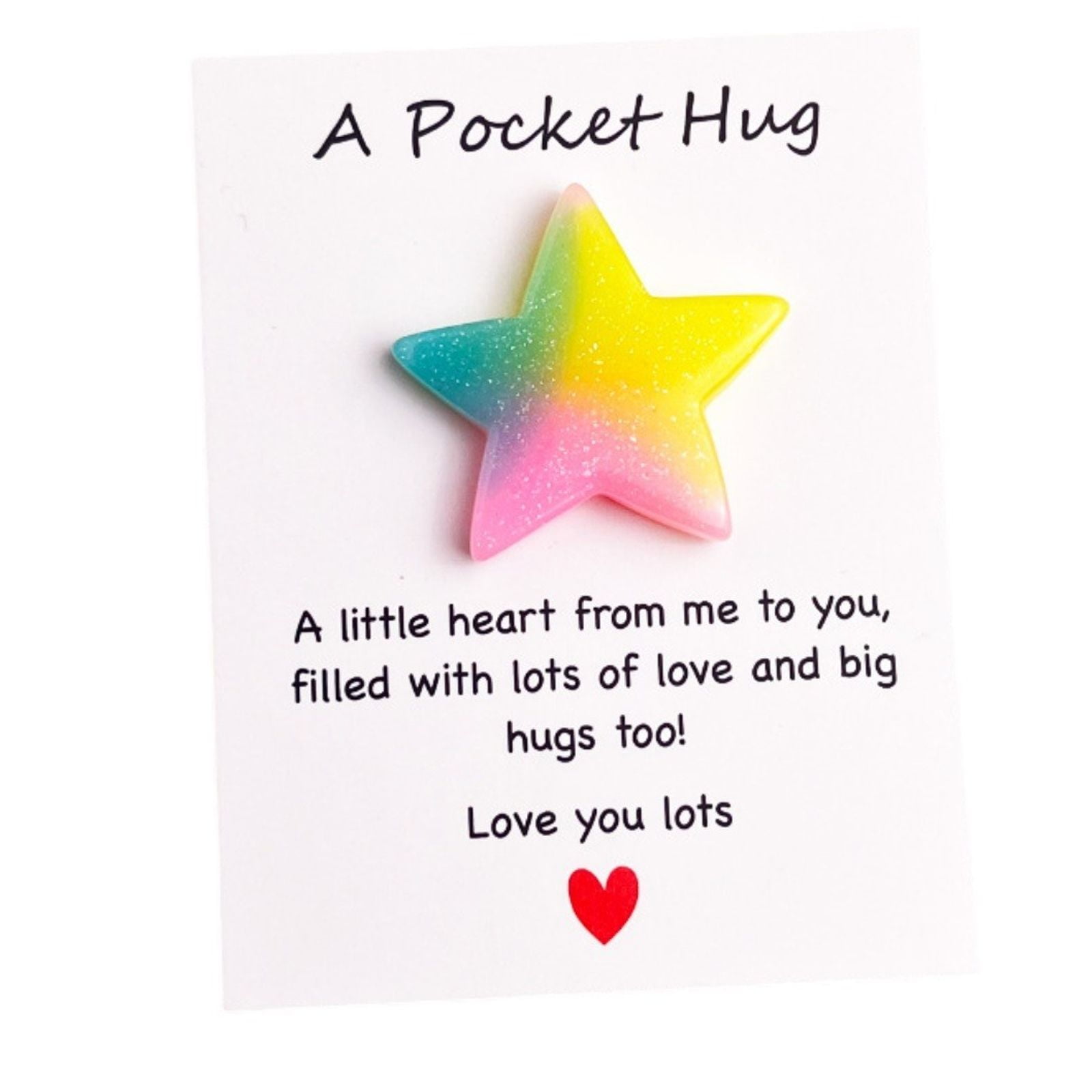 BallsFHK Valentine's Day Pocket Hug Heart With Greeting Cards,Distance ...