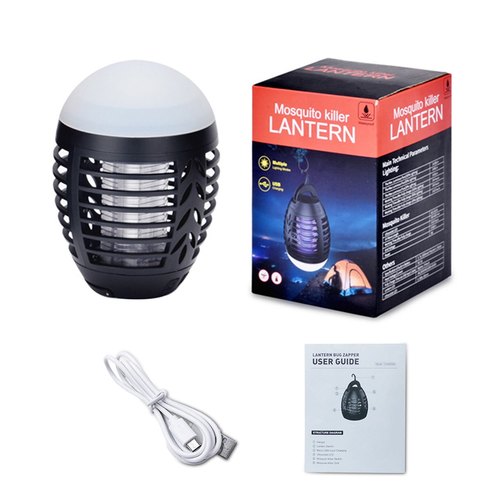 BallsFHK Waterproof Outdoor LED Mosquito Lamp Electric Mosquito Lamp ...