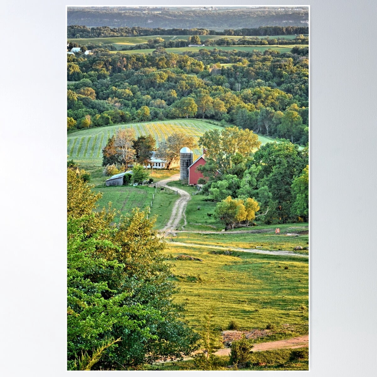 Balltown Valley Farm 2 Poster Wall Art, Modern Wall Decor For Living ...