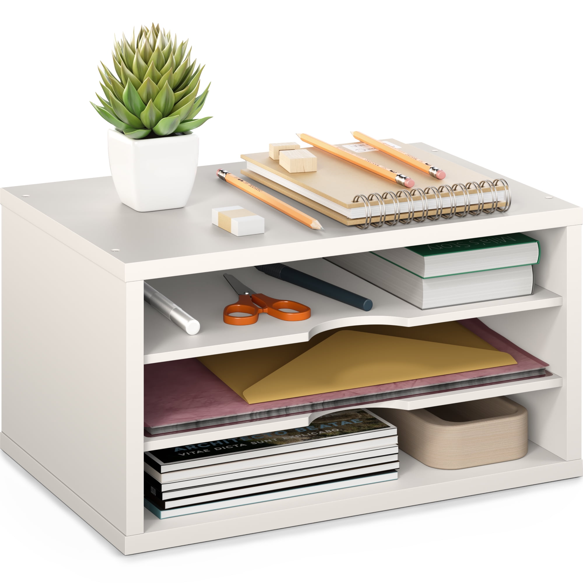 Ballucci 3-Tier Stackable Paper Organizer, Office Desk Organizer ...