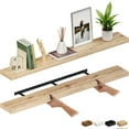 Ballucci 60" Floating Shelves for Wall, 2-Pack with Invisible Brackets ...