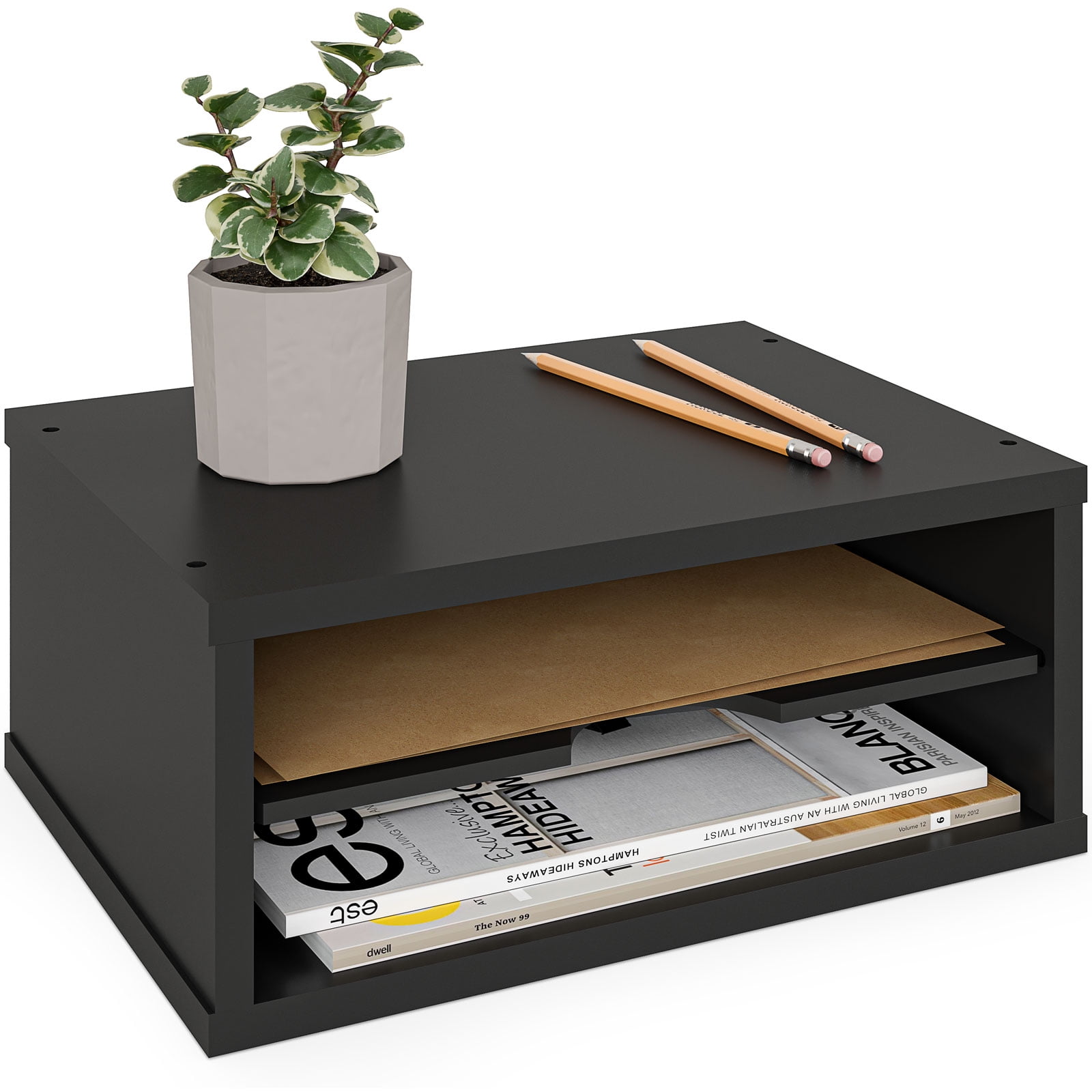 Ballucci File Organizer, 2-Tier Desk Paper Sorter Letter Tray ...