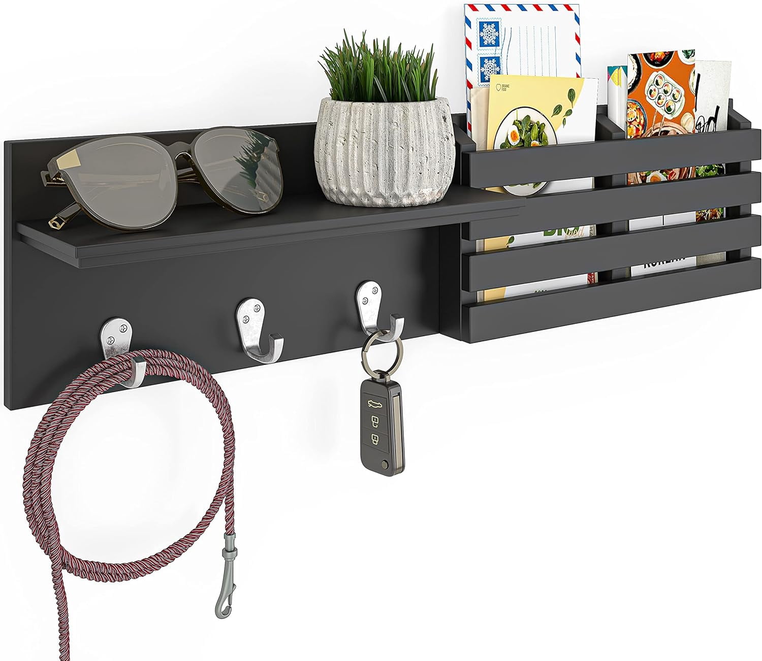 Ballucci Key Holder for Wall Decorative, Mail Organizer Wall Mount ...
