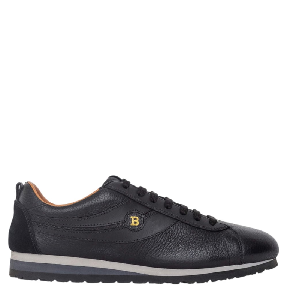 Bally Bredy 6222737 Men's Black Deer Leather Sneakers MSRP $411 (8 ...