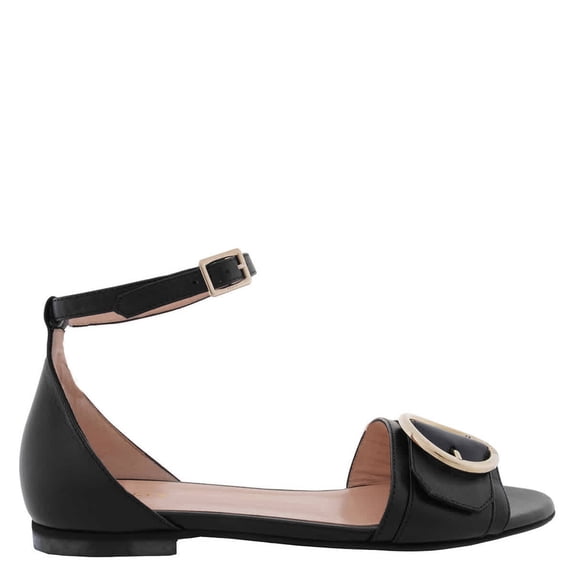 Bally Catrina Leather Flat Sandals, Brand Size 37 ( US Size 6.5 ...