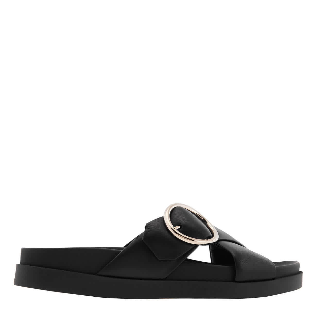 Bally Elida Leather Slide Sandals, Brand Size 35 ( US Size 4.5 ...