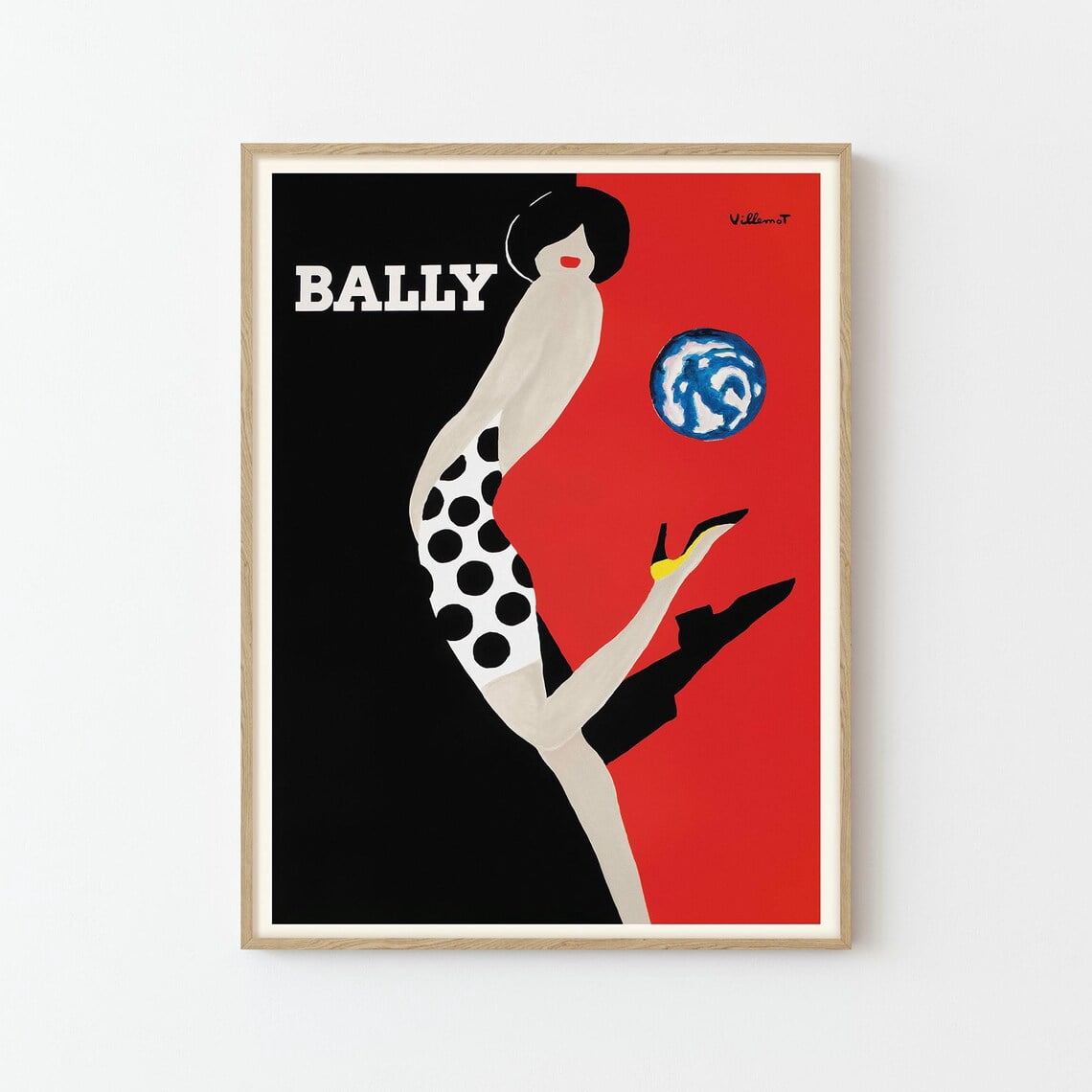 Bally Kick Vintage Advertising Poster Fine Art Print Home Decor Retro ...