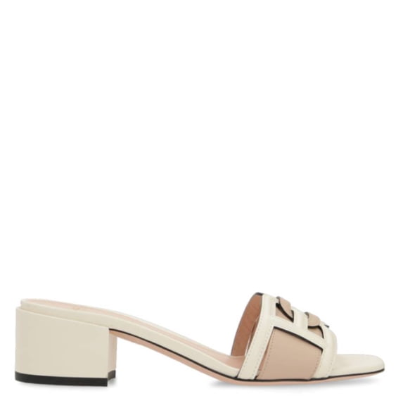Bally Peoni B Chain Leather Sandals, Brand Size 34 ( US Size 3.5 ...