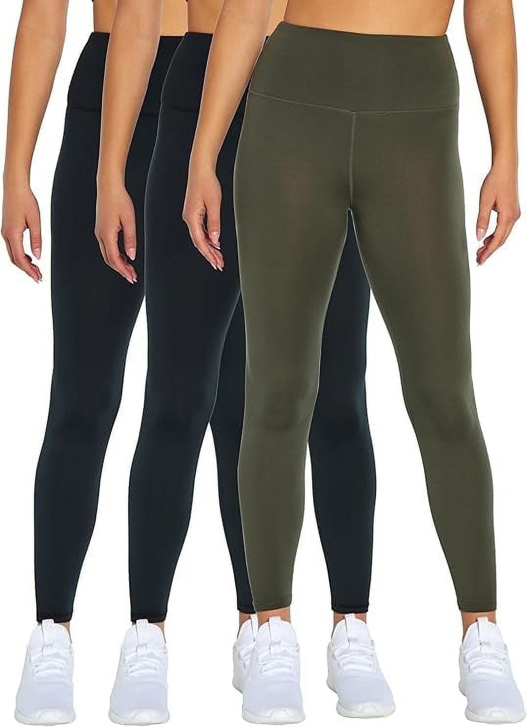 Bally Total Fitness Women's Standard 3 Pack High Rise Legging - Walmart.com