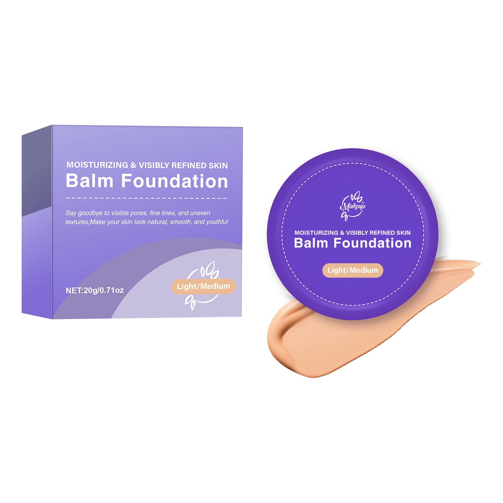 Balm Foundation,Age-Defying Hydrating Cushion Foundation for Mature ...
