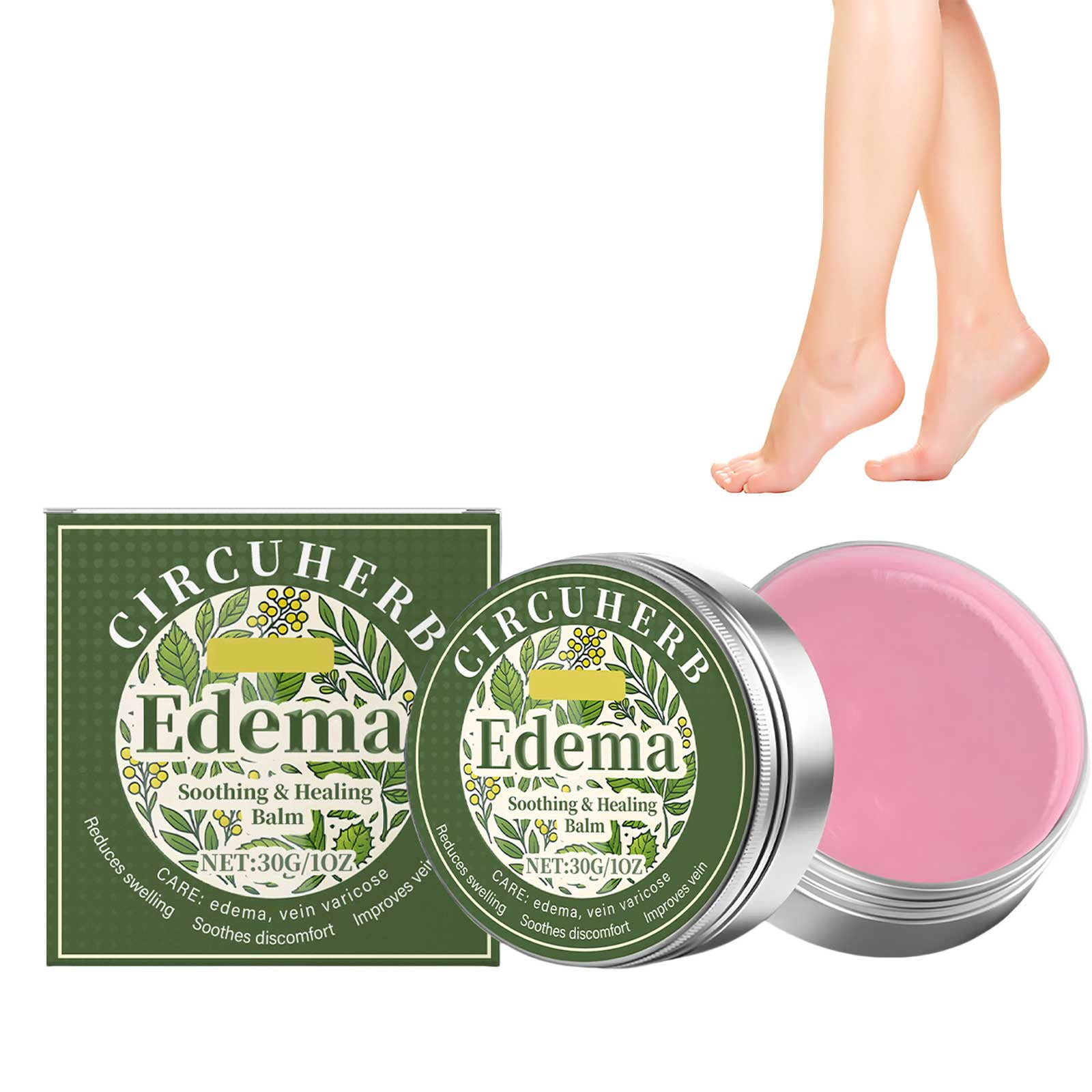 Balm for Swollen Leg, Natural Ingredient Feet and Body Joint Cream for ...