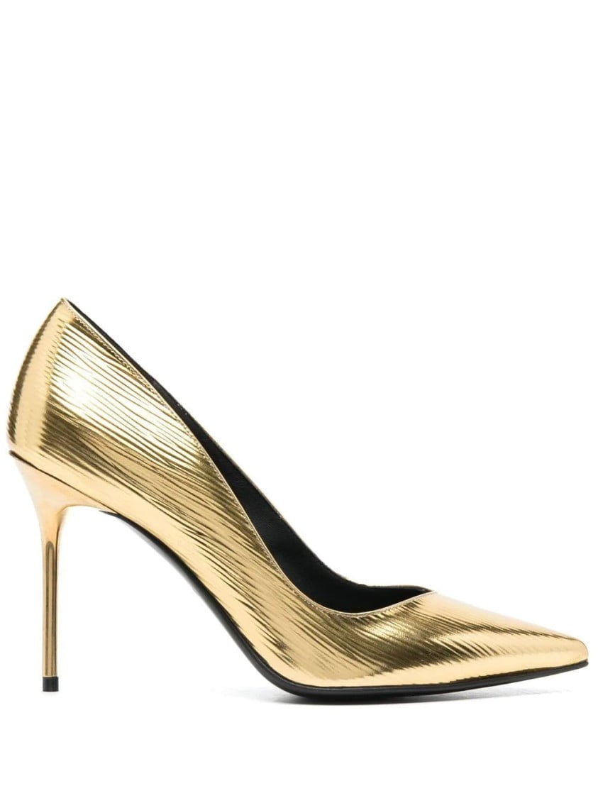 Balmain Pump Ruby-Laminated Pumps Gold (Women's) - Walmart.com