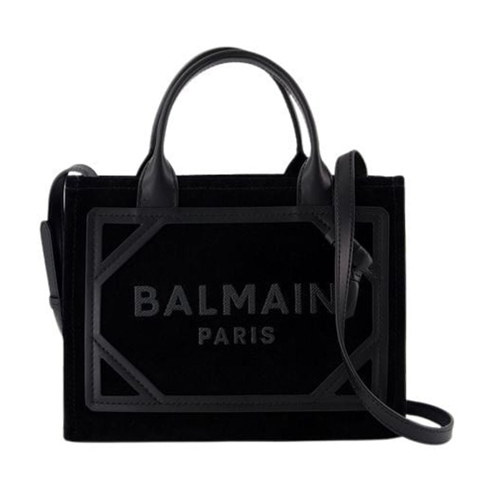 Balmain Women's B-Army Small Shopper Bag - Leather - Black Black ...