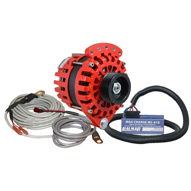 Balmar Alternator 1-2" Single Foot K6 Serpentine Pulley Regulator ...