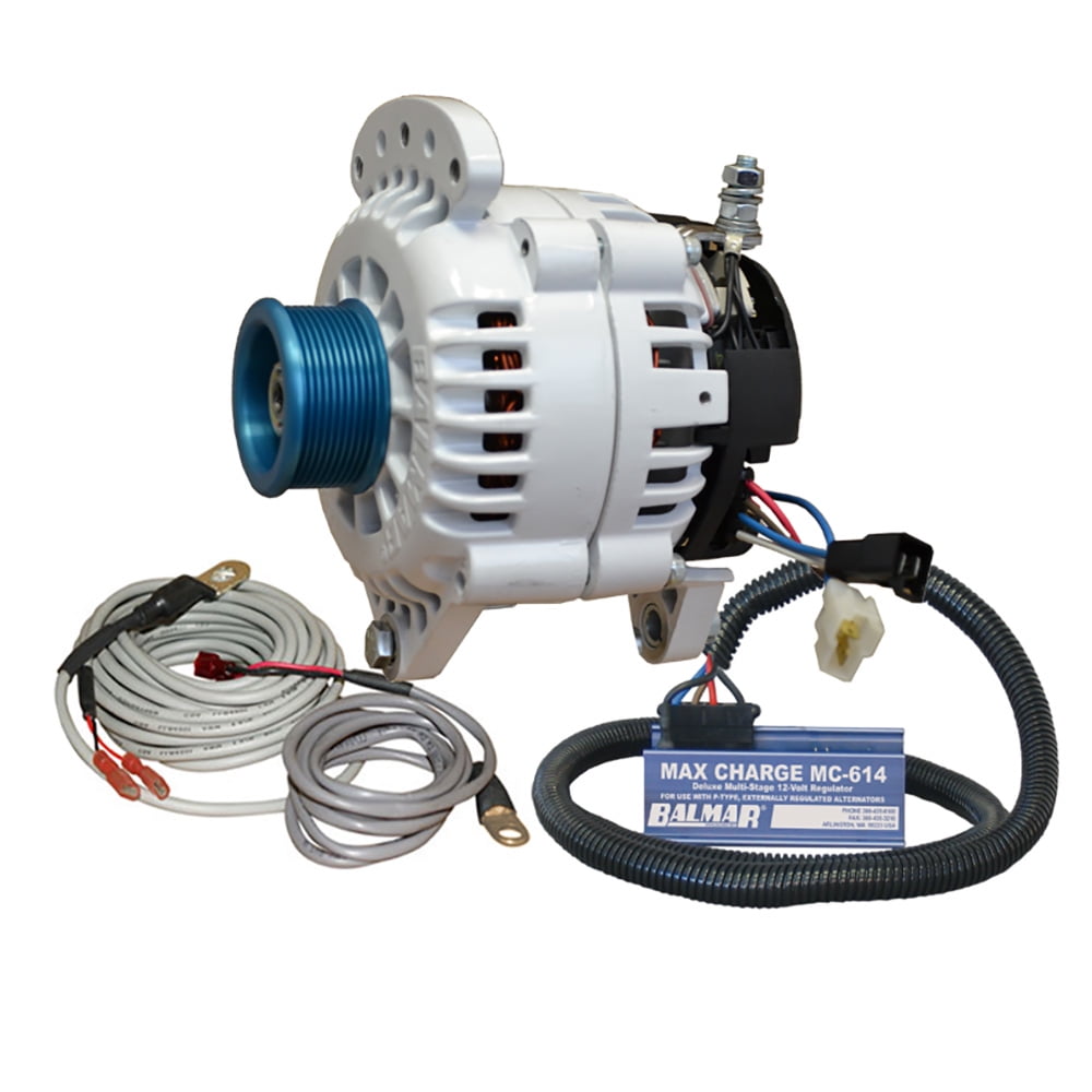 Balmar Alternator 100 AMP Kit 12V 3.15" Dual Foot Saddle J... [60-YP-MC ...