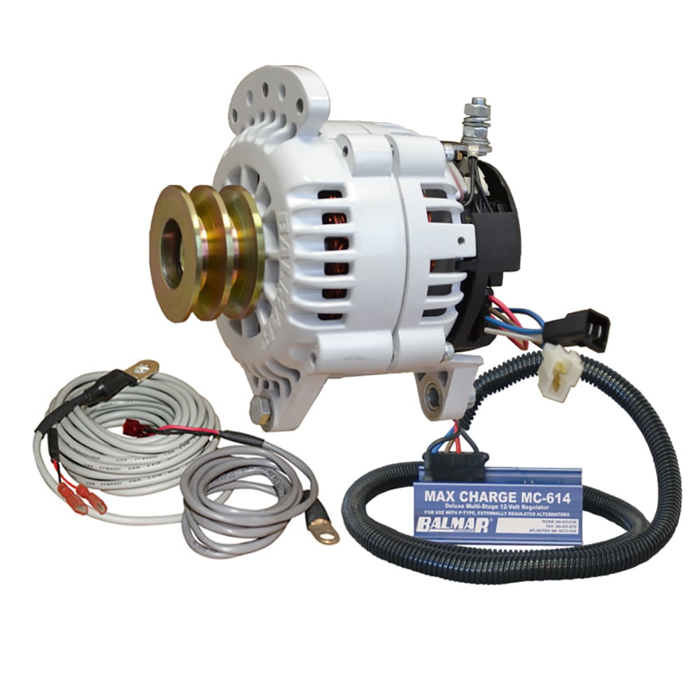 Balmar Alternator 120 AMP Kit 12V 3.15" Dual Foot Saddle Du... [60-YP ...