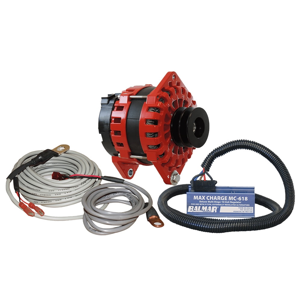 Balmar Alternator 250 AMP Kit 12V 3.15" Dual Foot Saddle D... [XT-DF ...