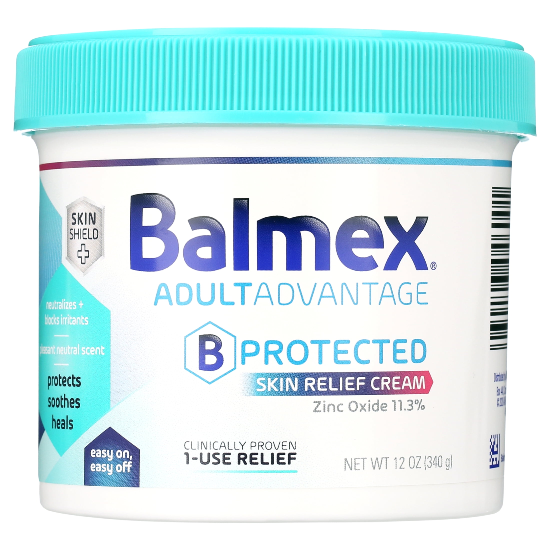Balmex Adult Rash Cream, Skin Relief with Zinc Oxide, Protects and ...