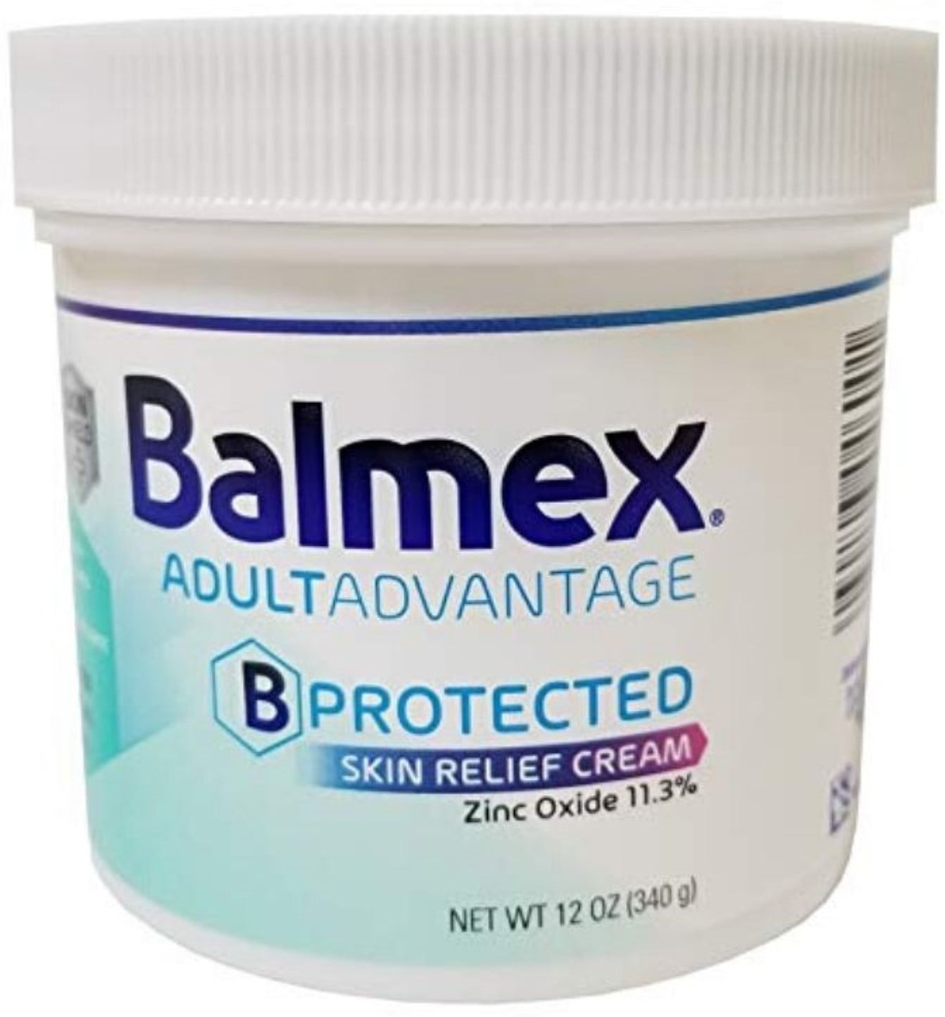 Balmex Adult Advantage Skin Relief Cream, Zinc Oxide Rash Protectant ...