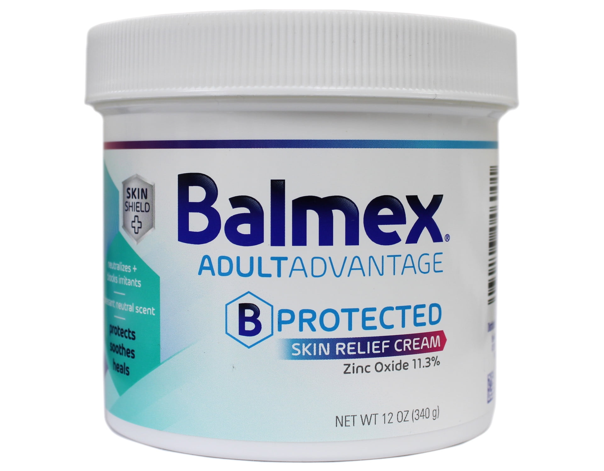 Balmex Adult Advantage B-Protected Skin Relief Cream, with SkinShield ...