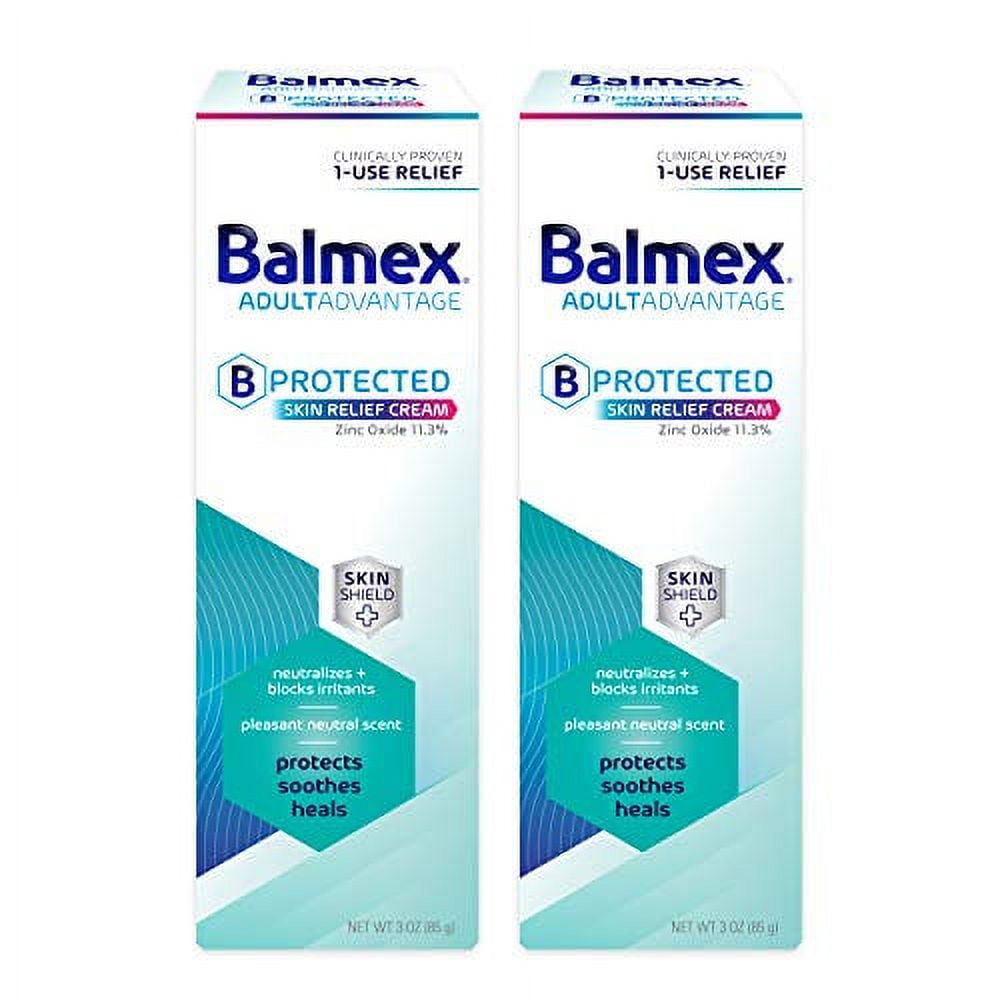 Balmex AdultAdvantage BProtected Skin Relief Cream, with SkinShield ...