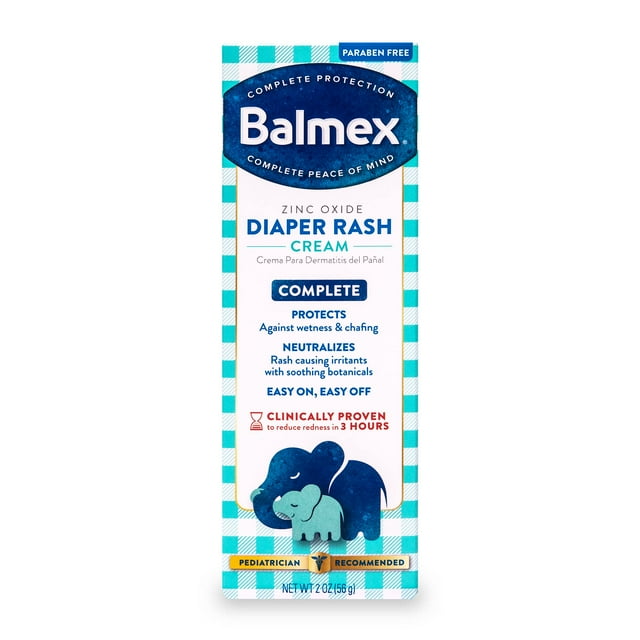 Balmex Complete Protection Baby Diaper Rash Cream with Zinc Oxide ...