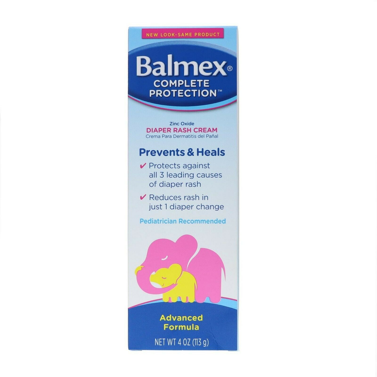 Balmex Complete Protection Diaper Rash Cream, 4 oz (Pack of 2 ...