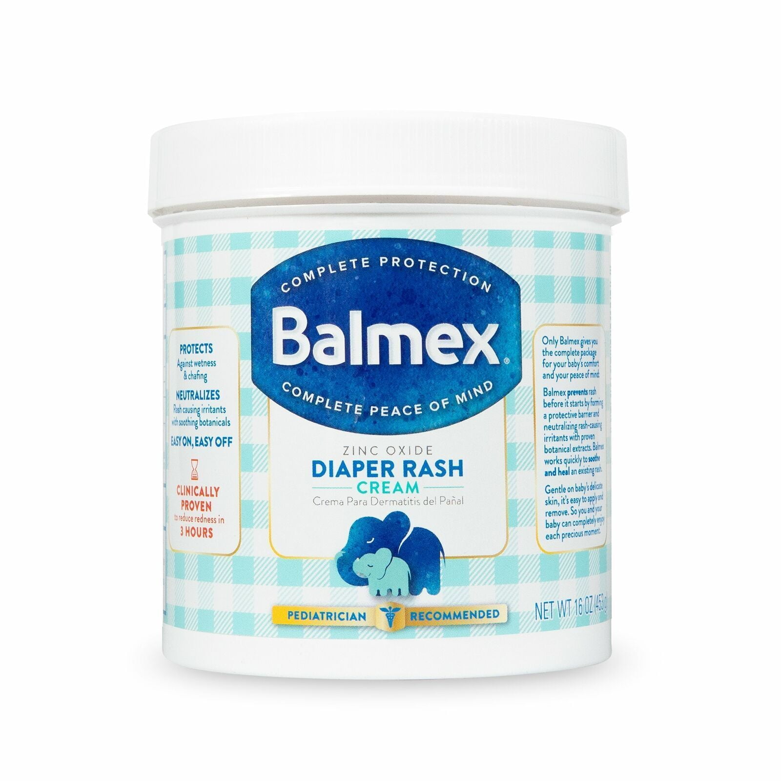 Balmex Diaper Rash Cream Baby Complete Protection Ointment Comfort 16 ...