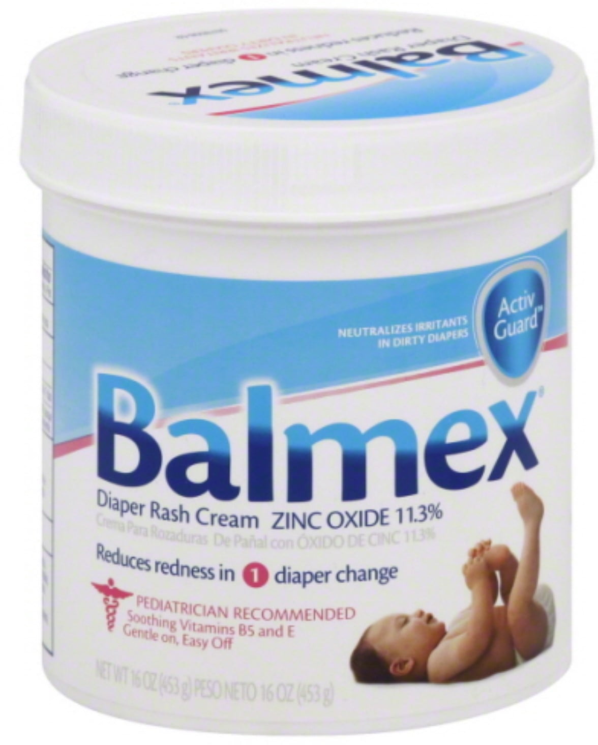 Balmex Diaper Rash Cream With Zinc Oxide 16 oz (Pack of 2) - Walmart.com