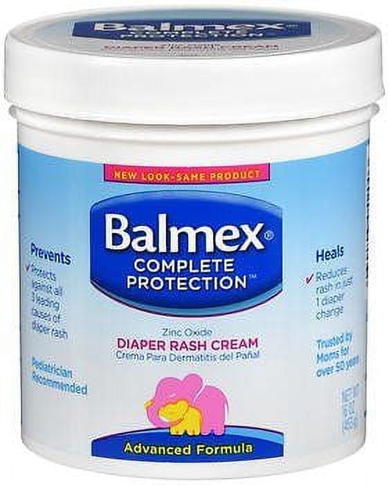 Balmex Diaper Rash Ointment with Zinc Oxide, Aloe & Vitamin E, 16 oz ...