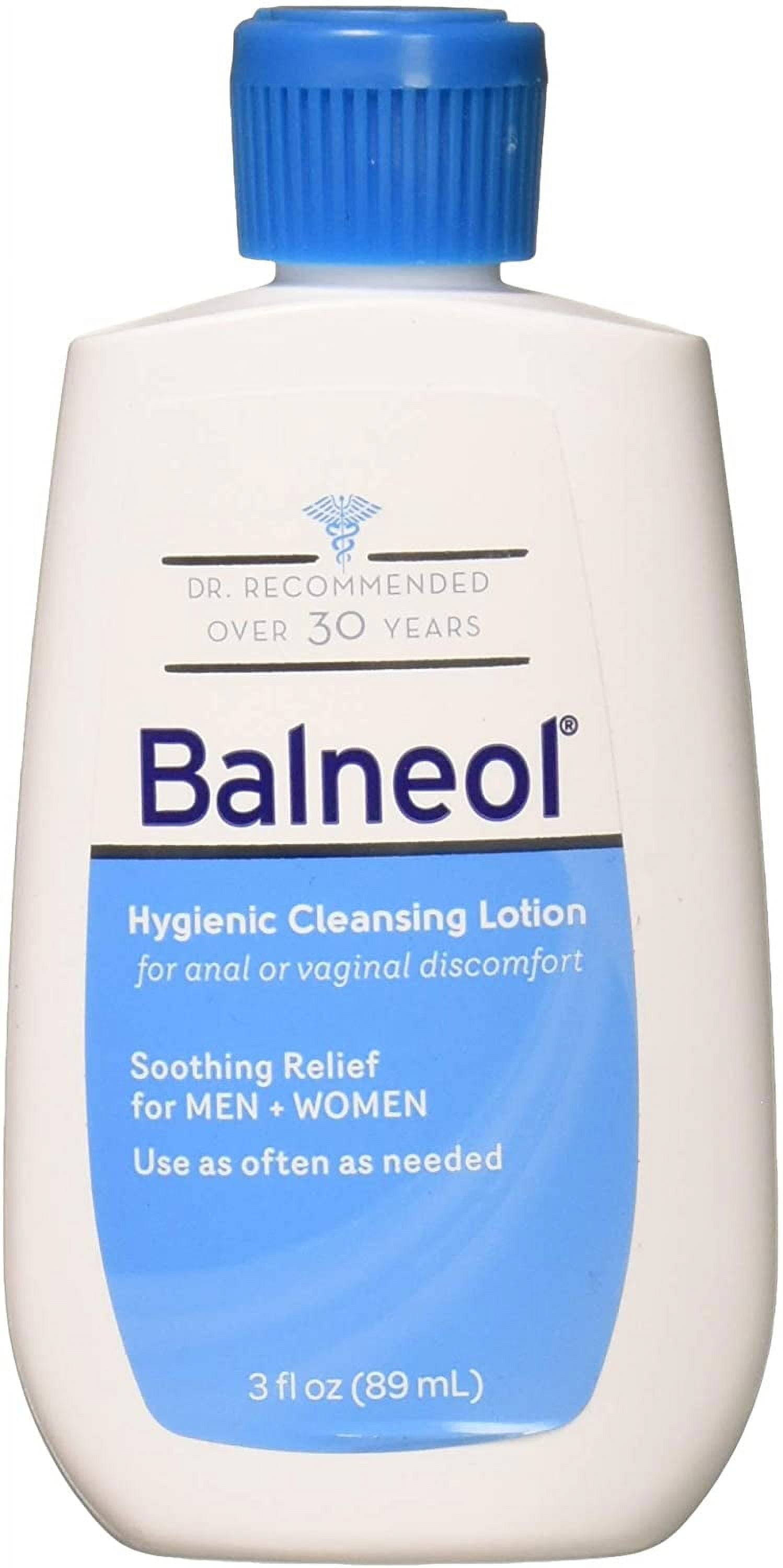 Balneol Hygienic Cleansing Lotion Soothingt Relief for Men & Women, 3oz ...
