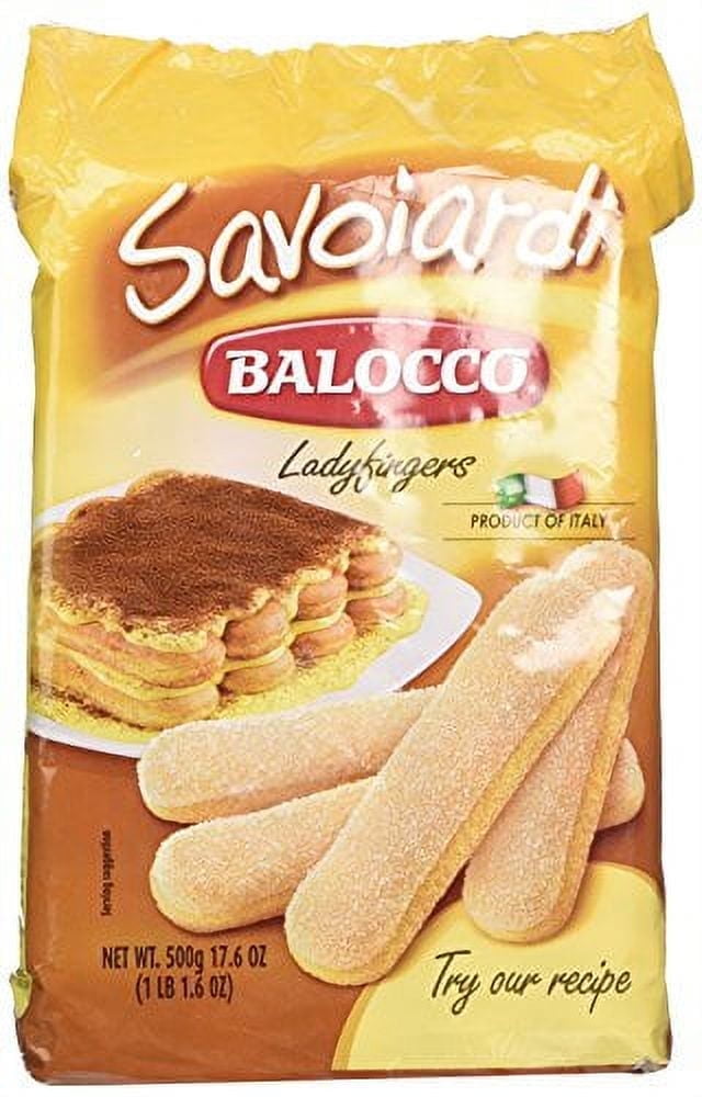 Balocco Savoiardi Lady Fingers, 17.6 oz, Italian Sponge Cookies for ...