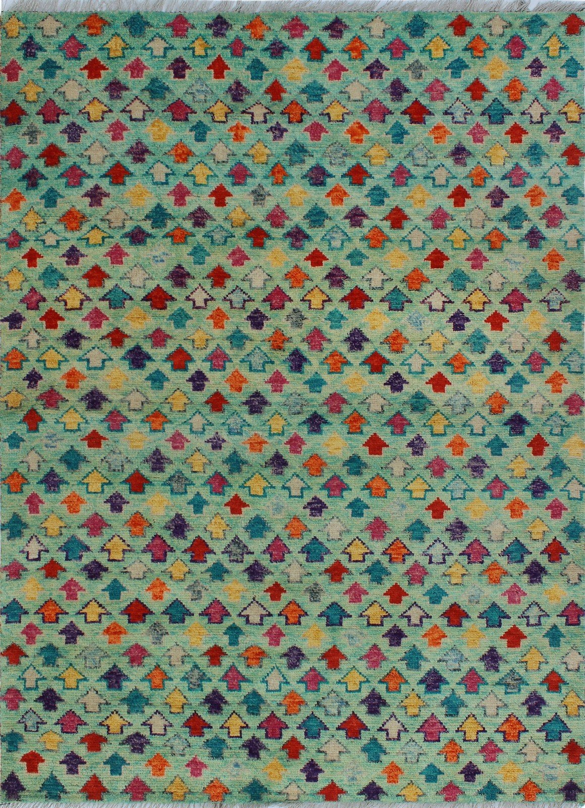 Balochi Esi Green/Purple Rug, 4'8" x 6'6" - Walmart.com