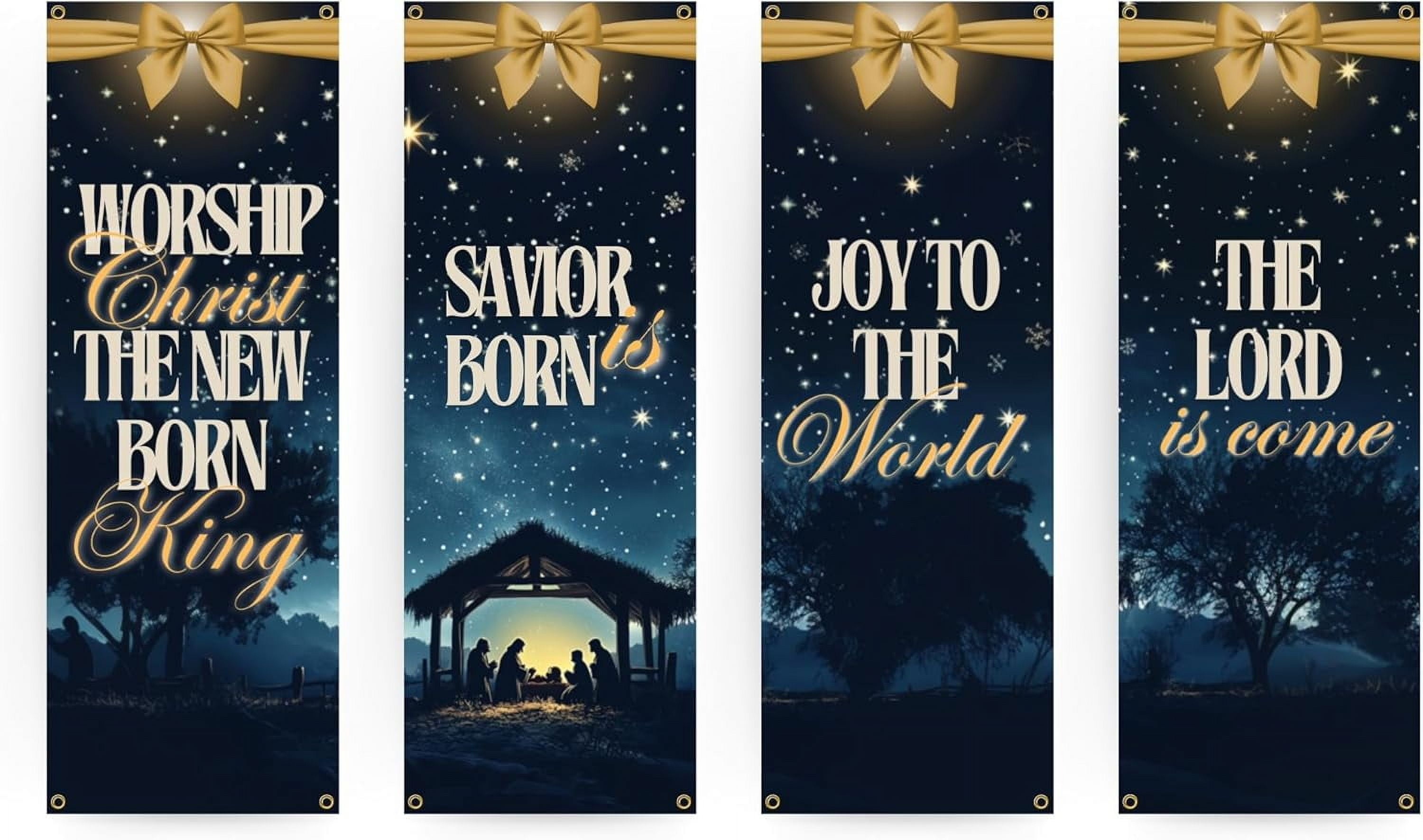 BaloeDesigns Church Banners for Sanctuary wall with Scripture | Welcome ...