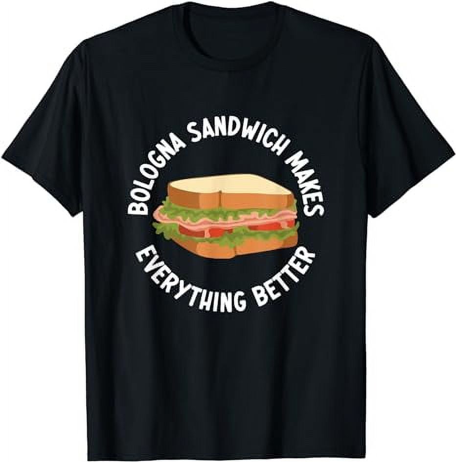 Baloney Sausage I Love Bologna Meat Fried Bologna Sandwich T-Shirt ...