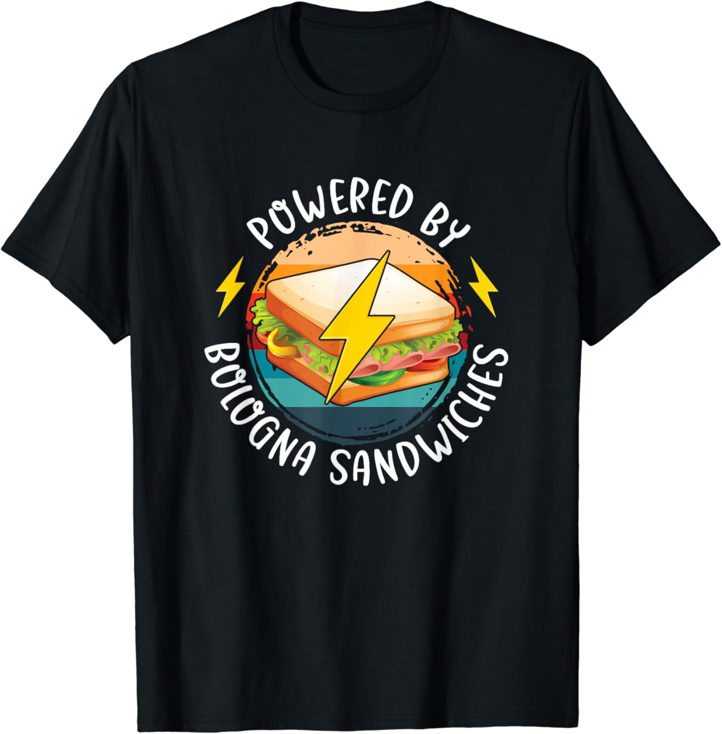 Baloney Sausage Italian Food Lover Fried Bologna Sandwich T-Shirt ...