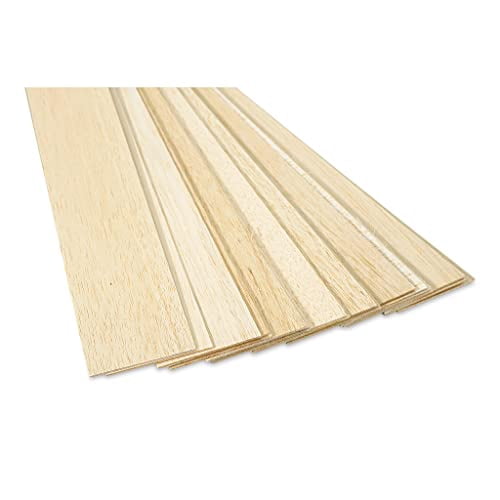 Balsa Wood 1/16 X 3 X 36in (10) - Quantity is Listed in Parenthesis in ...