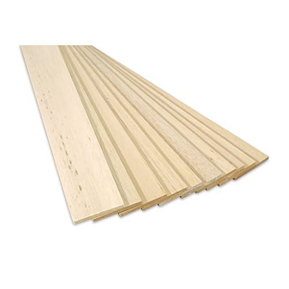 Balsa Wood 1/4 X 3 X 36in (5) - Quantity is Listed in Parenthesis in ...