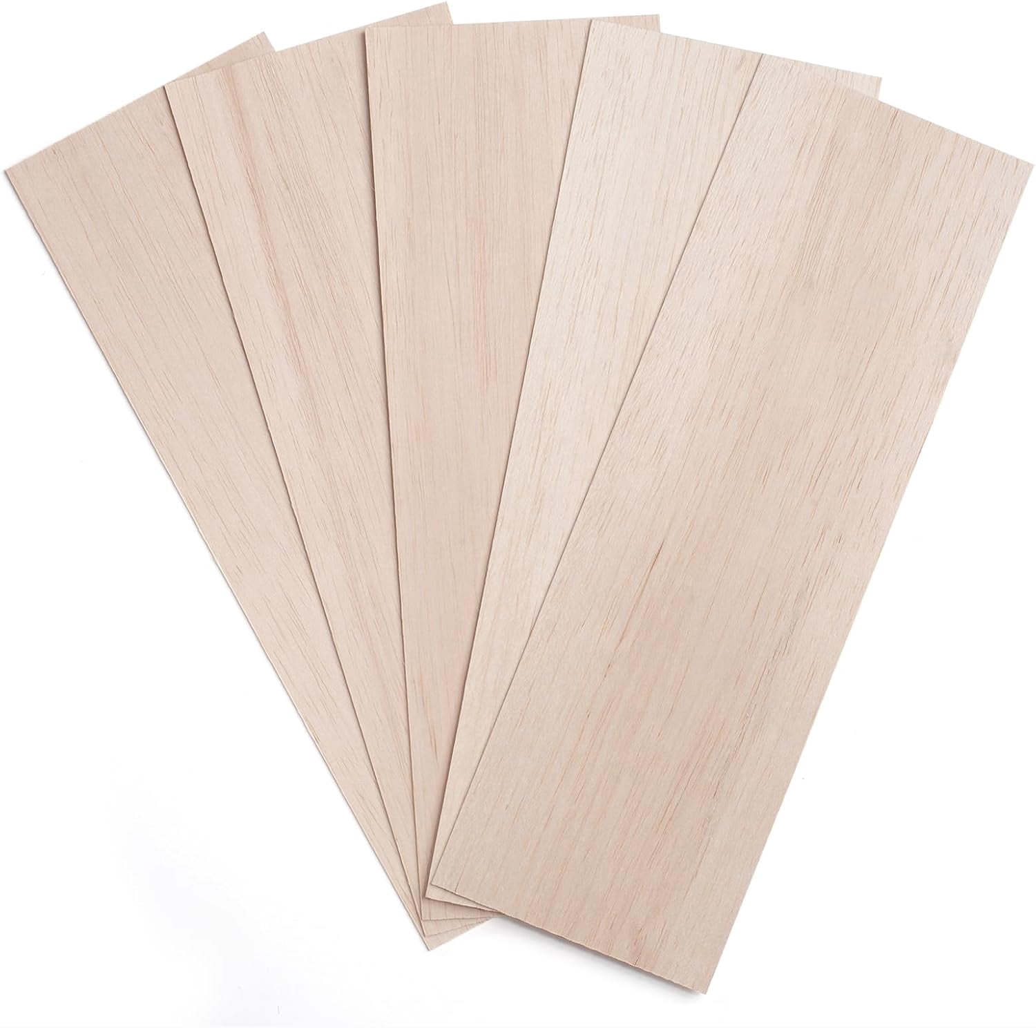 Balsa Wood Sheets 1/16" Thin, 12" x 4" Wooden Pieces Wood Planks for ...