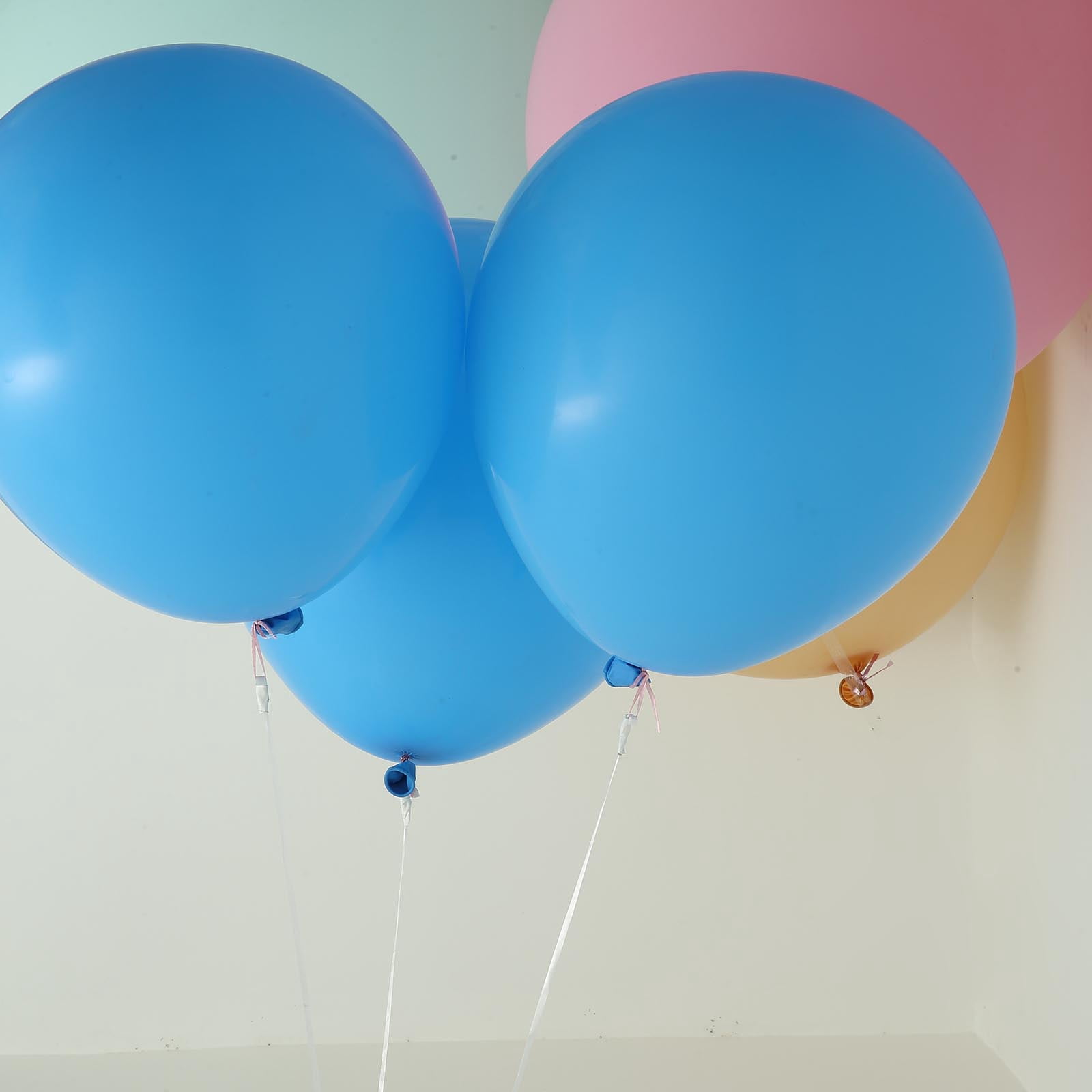 BalsaCircle 10 Blue Matte Latex 18" Helium Plain Balloons Party Wedding ...