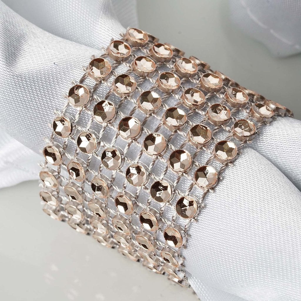 BalsaCircle 10 Pieces Diamond Napkin Rings Table Top Decorations ...