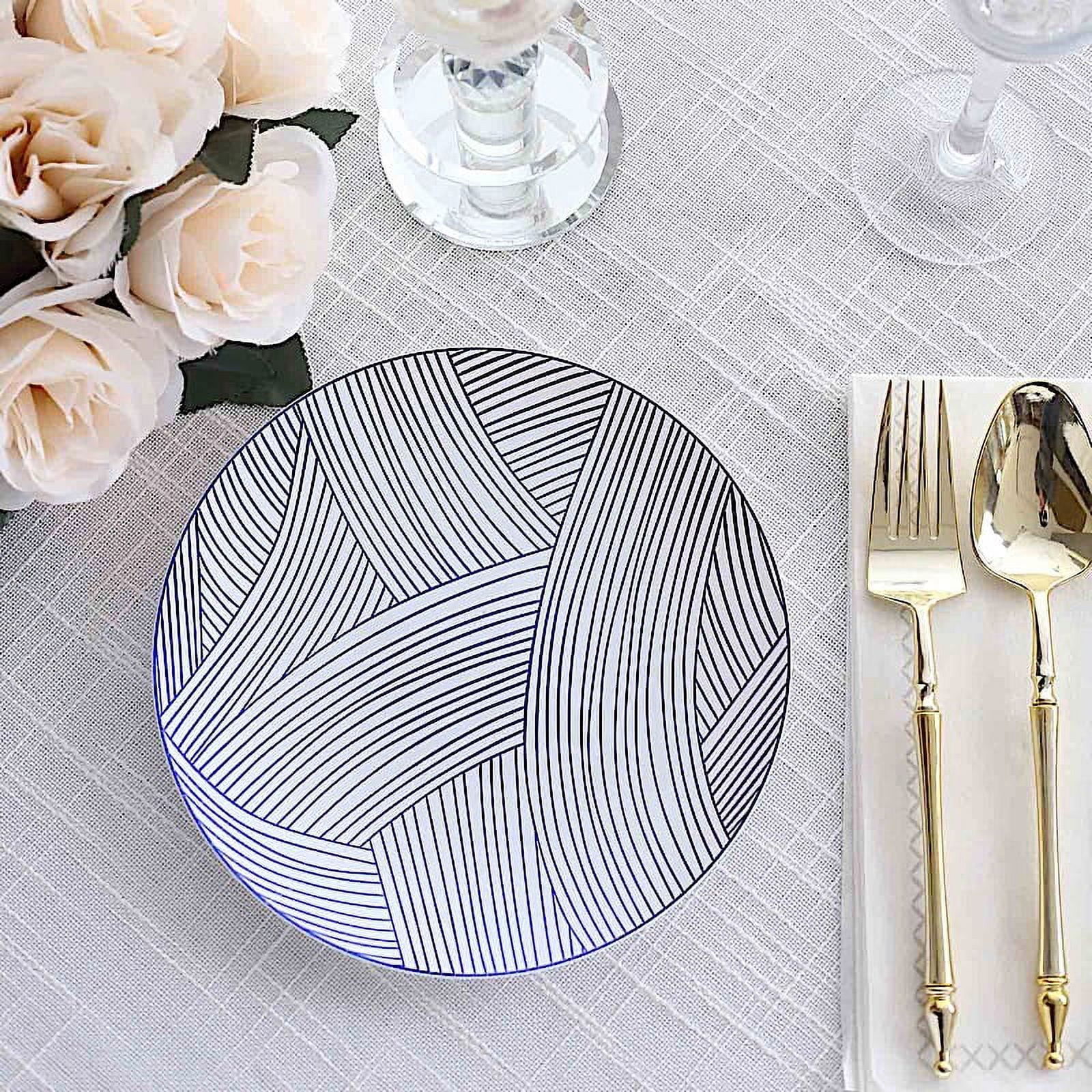 Balsa Circle 10 Round 7 in Disposable Salad Plastic Plates Wave Brush ...